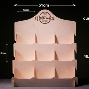 Photocard Display, Postcard Display Stand W/ Compartments, Greeting ...