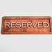 SVG Files of Reserved Sign, Reserved Digital Download, Laser Cut Dxf ...