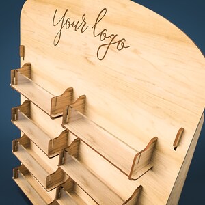 Sticker Storage Display Stand SVG Files, Laser Cut Files Sticker ...