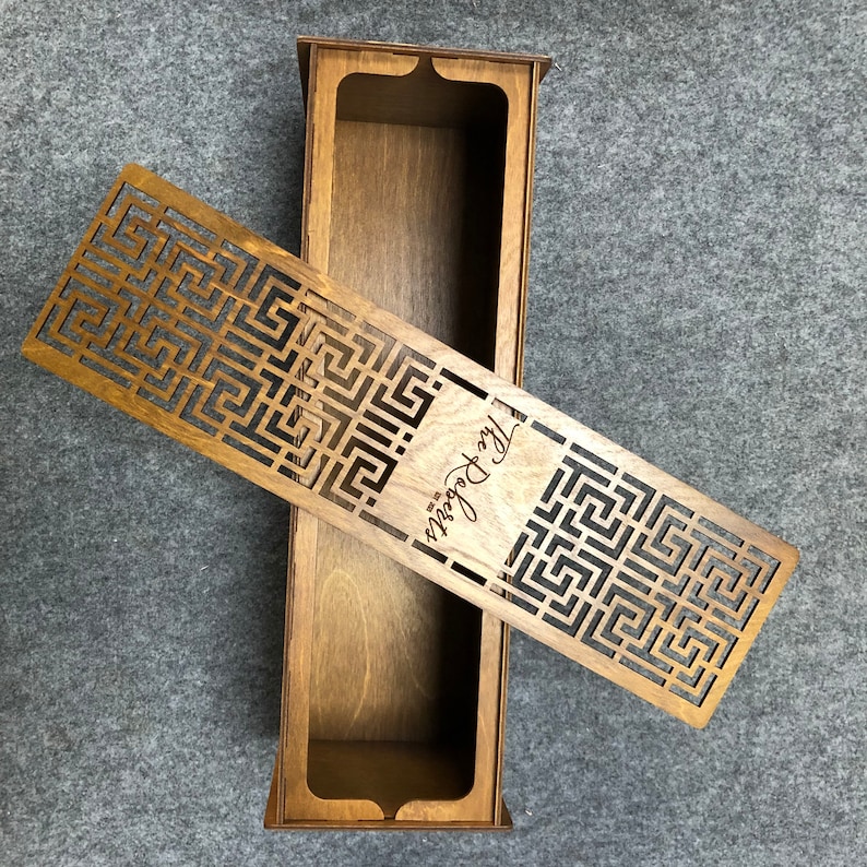 Personalized Wooden Box for Wine SVG Files Custom Engraved - Etsy