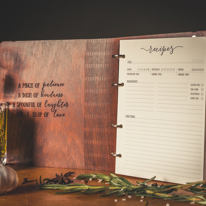 Cute Recipe Book Journal - Etsy