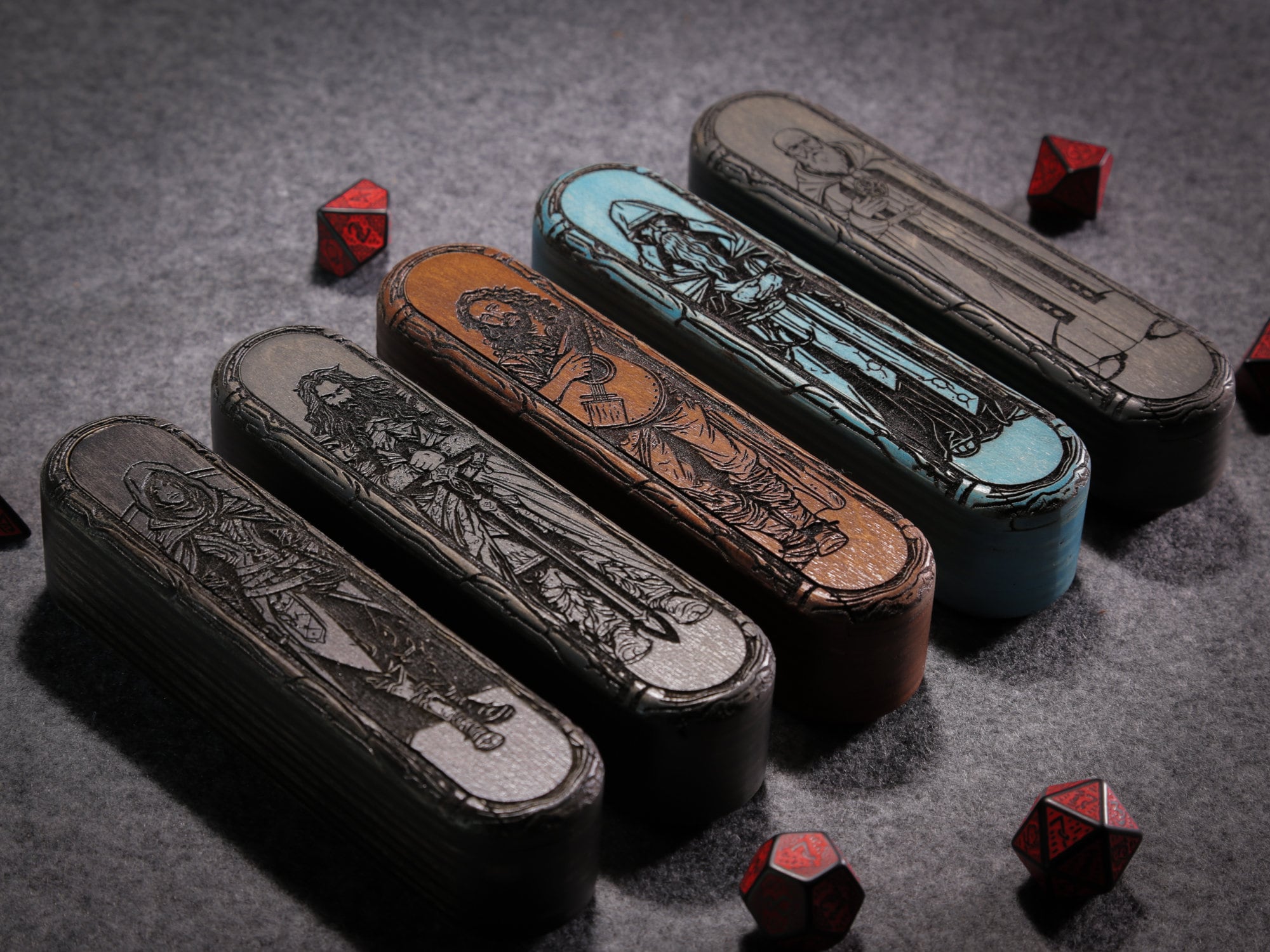 Custom Wooden Dnd Dice Box - Engraved Dnd Accessories, Dnd Dice Storage ...
