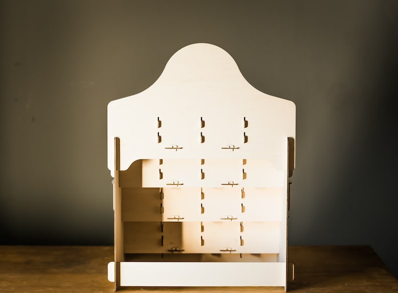 Wooden Vendor Display Stand – 4-tier Craft Show Display Shelf for ...