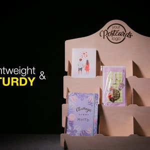 Photocard Display, Postcard Display Stand W/ Compartments, Greeting ...
