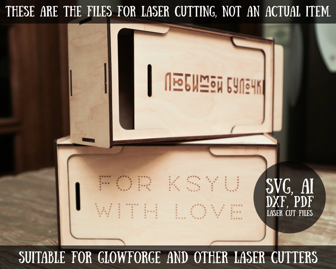 Gift Box SVG Laser Cut Files, Essential Oil Storage Box Glowforge Files ...