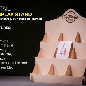 Photocard Display Postcard Display Stand W/ Compartments - Etsy