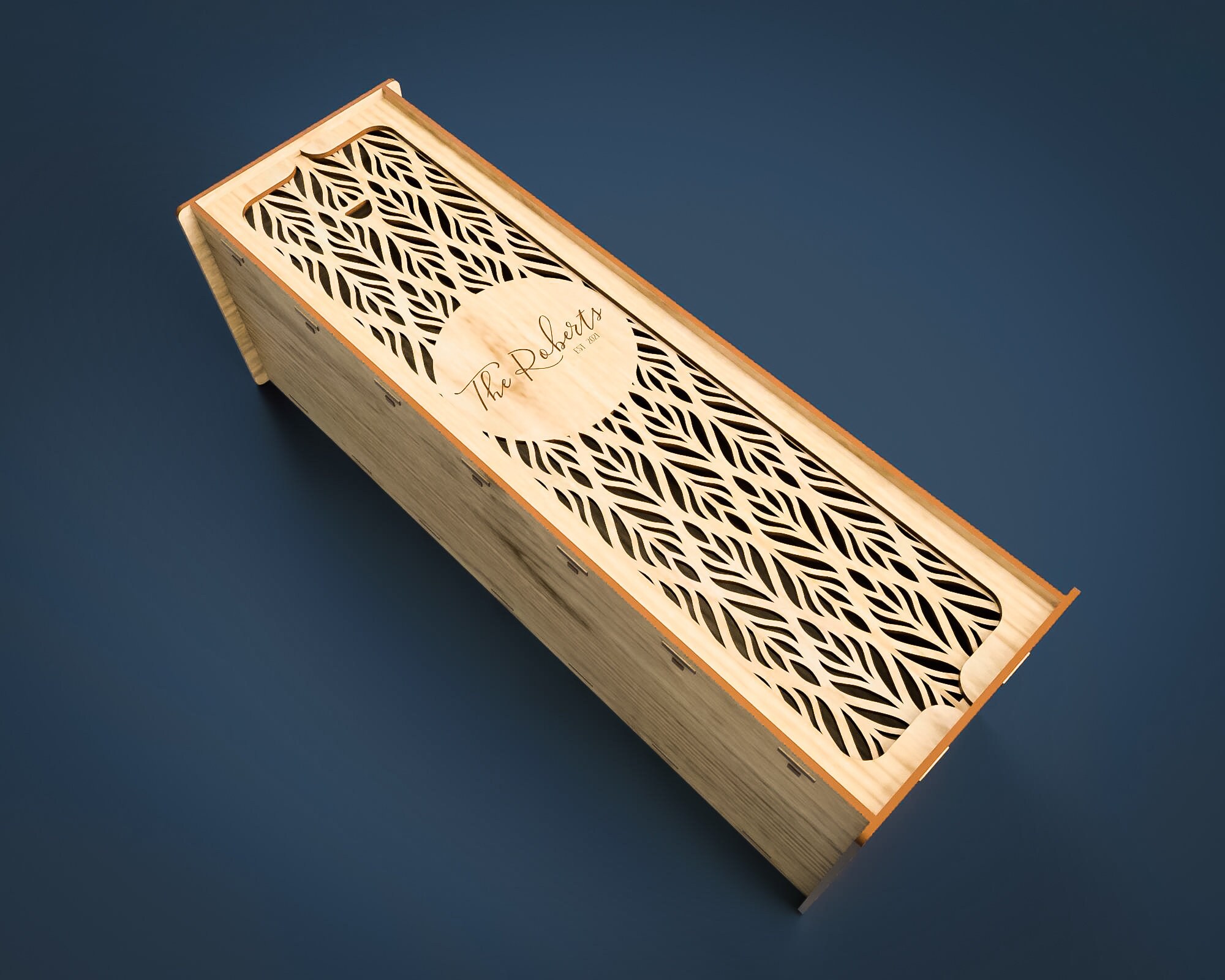 Wine Box SVG Files of Wine Crate Laser Cut Files of Wine - Etsy