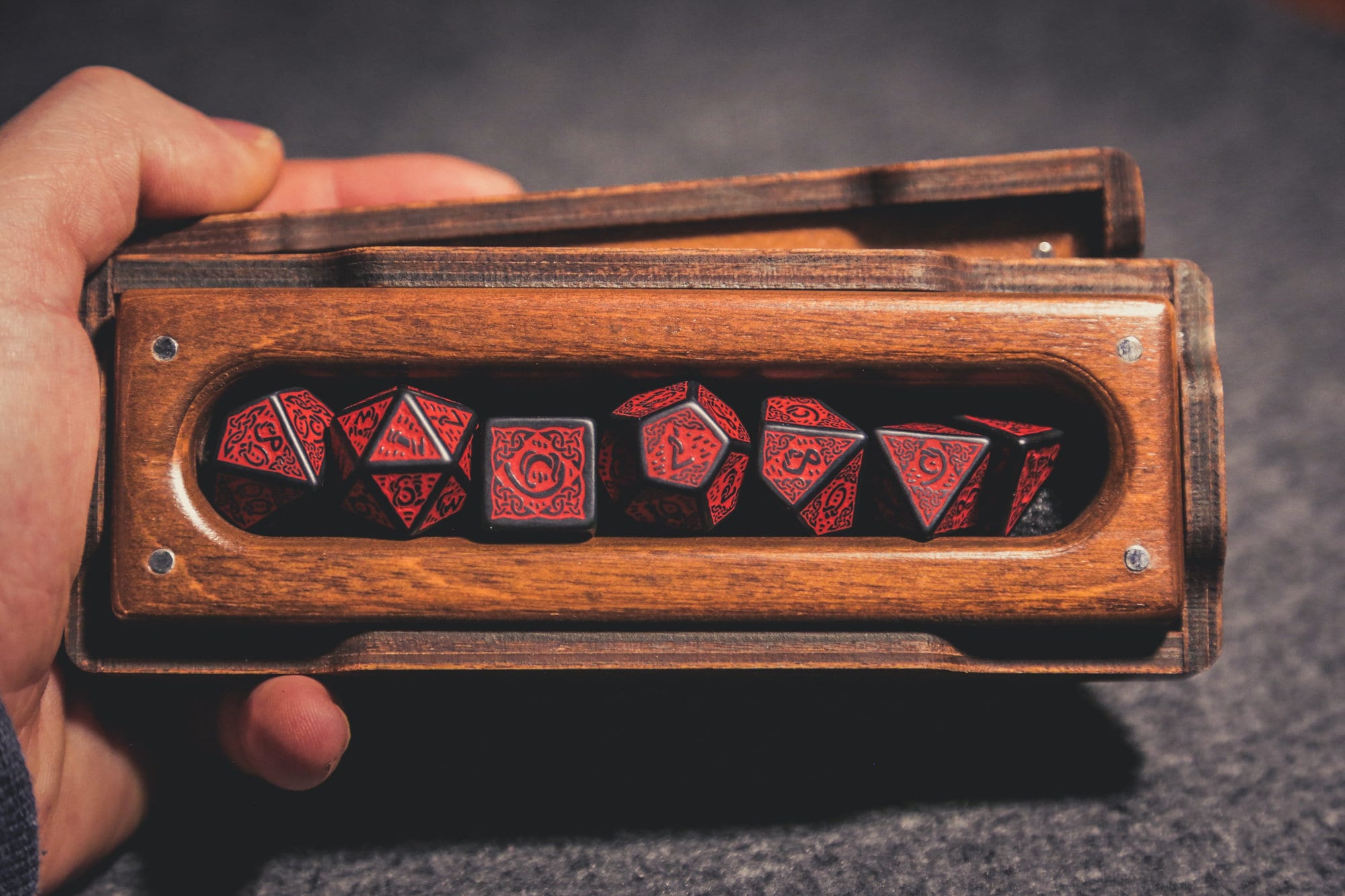 Dnd Dice Box, Custom D&d Dice Vault, Engraved Dice Holder, Pathfinder ...