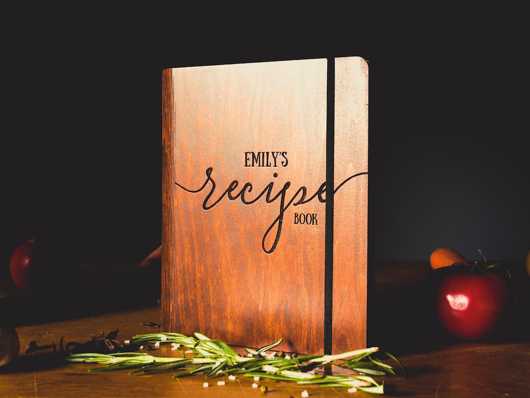 Personalized Wooden Recipe Binder, Custom A5 Cookbook, Housewarming ...