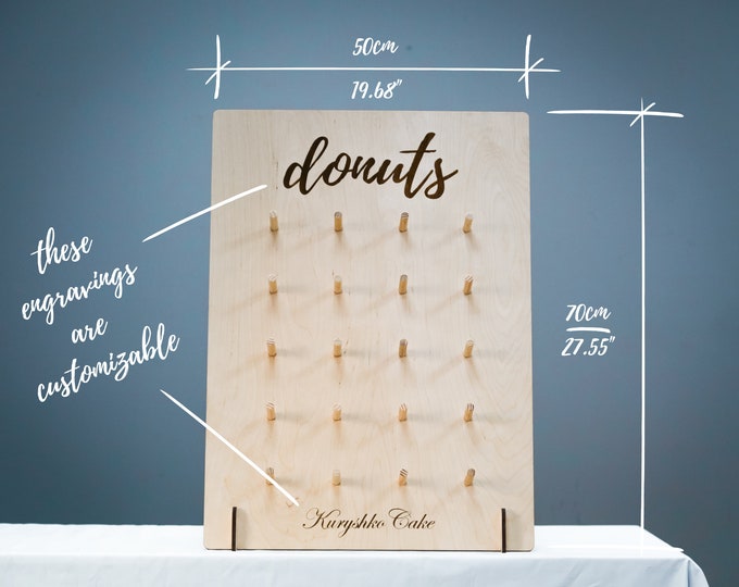 Donut Board Stand, Display Dessert Stand, Donut Wall Stand, Dessert ...