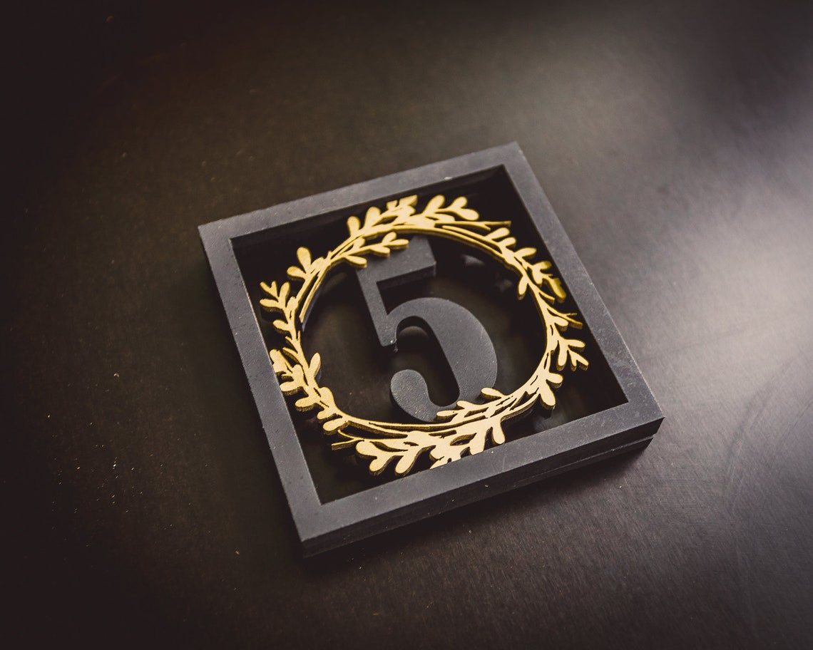 SVG Files of Table Numbers Wedding Decor Table Number | Etsy