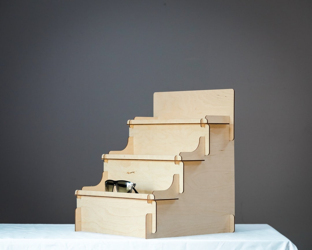 Portable Wooden 3-tier Display Stand - Etsy