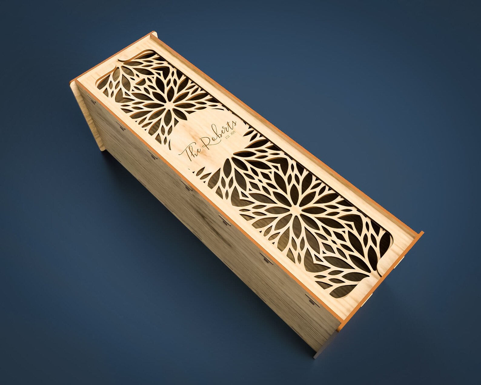 Wine Box SVG Files of Wine Crate Laser Cut Files of Wine - Etsy