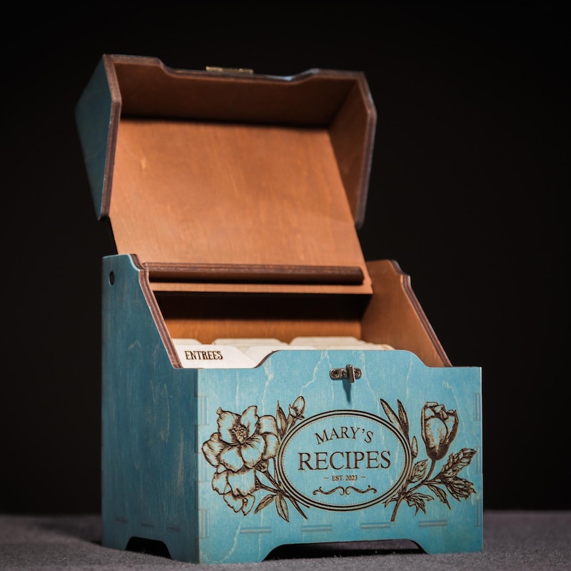 Rustic Recipe Box - Etsy