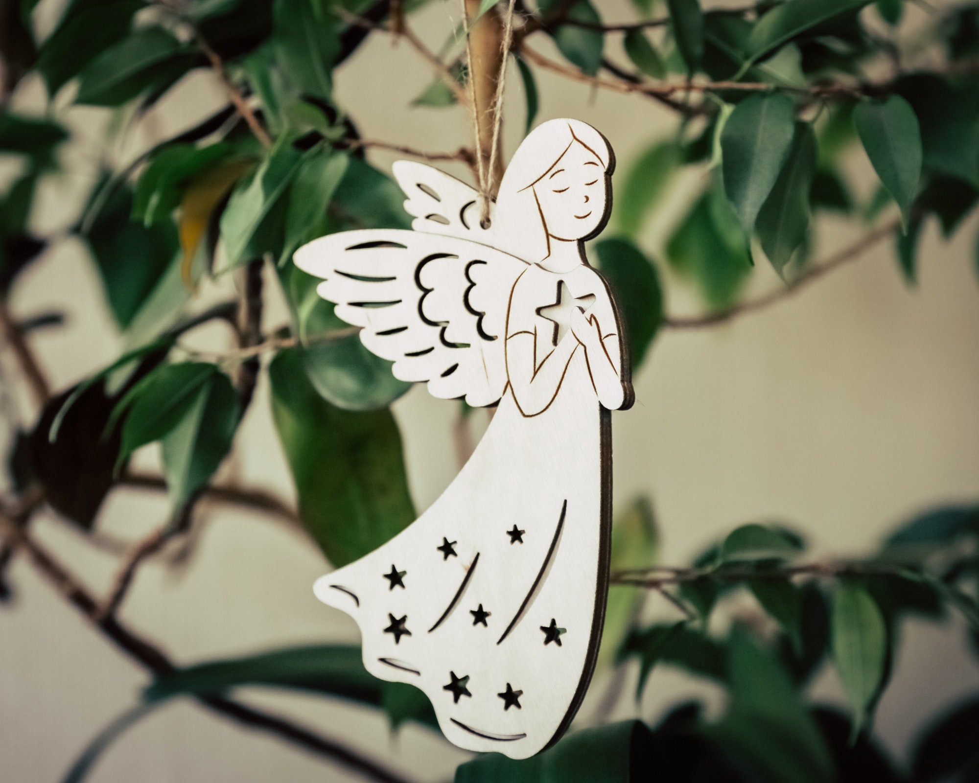 Angel SVG Christmas Memorial SVG Christian SVG Christmas Tree | Etsy