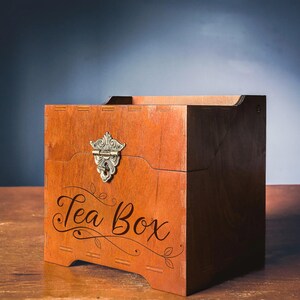 Custom Tea Box With Personalization – Wooden Tea Sampler Gift Box for ...