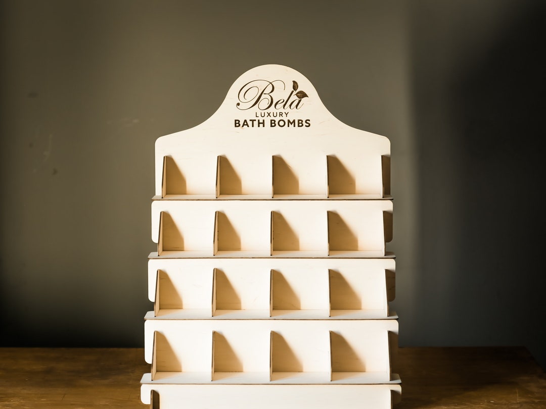 Wooden Vendor Display Stand – 4-tier Craft Show Display Shelf for ...