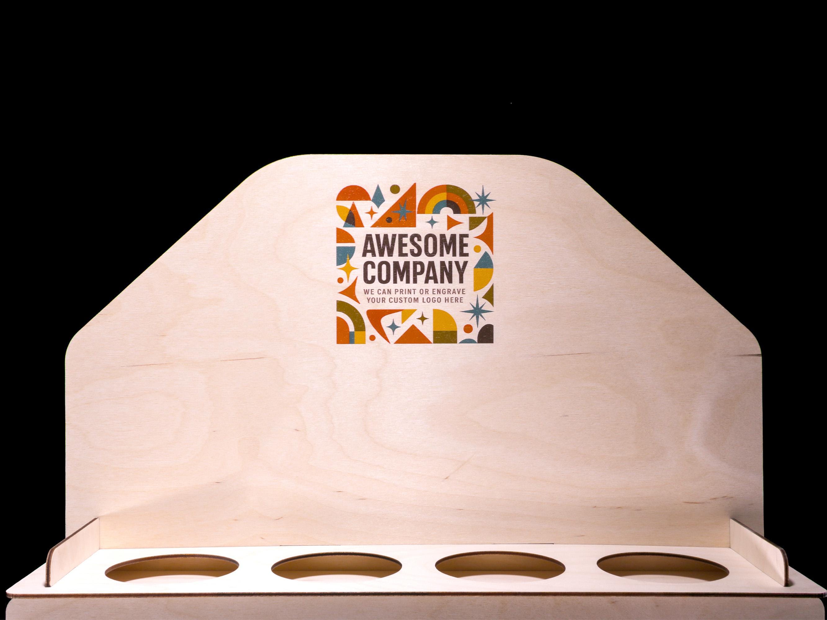 Tumbler Display Stand for Markets & Shops - Tiered Countertop Cup Rack ...