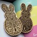 Easter Bunny Peeps SVG Adorable Bunny Silhouette Cut File for Laser ...