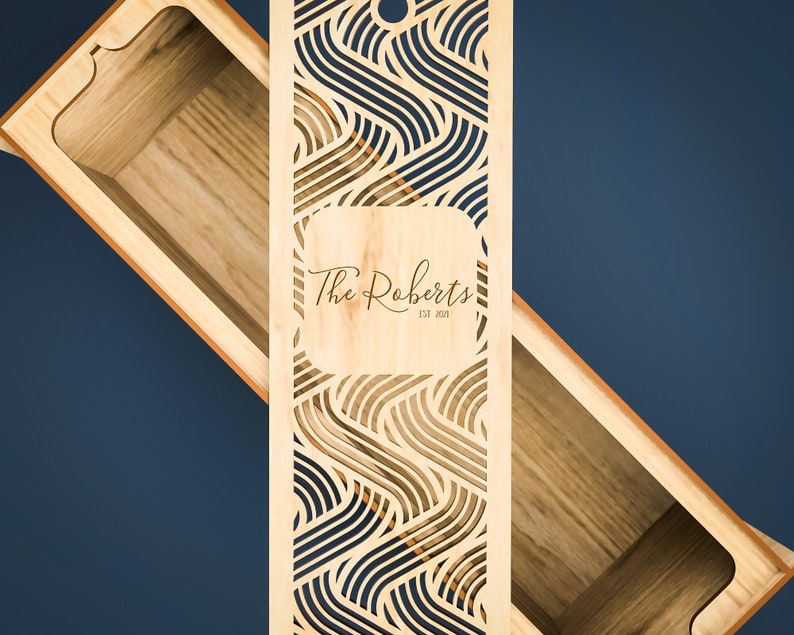 Wine Box SVG Files of Wine Crate Laser Cut Files of Wine - Etsy