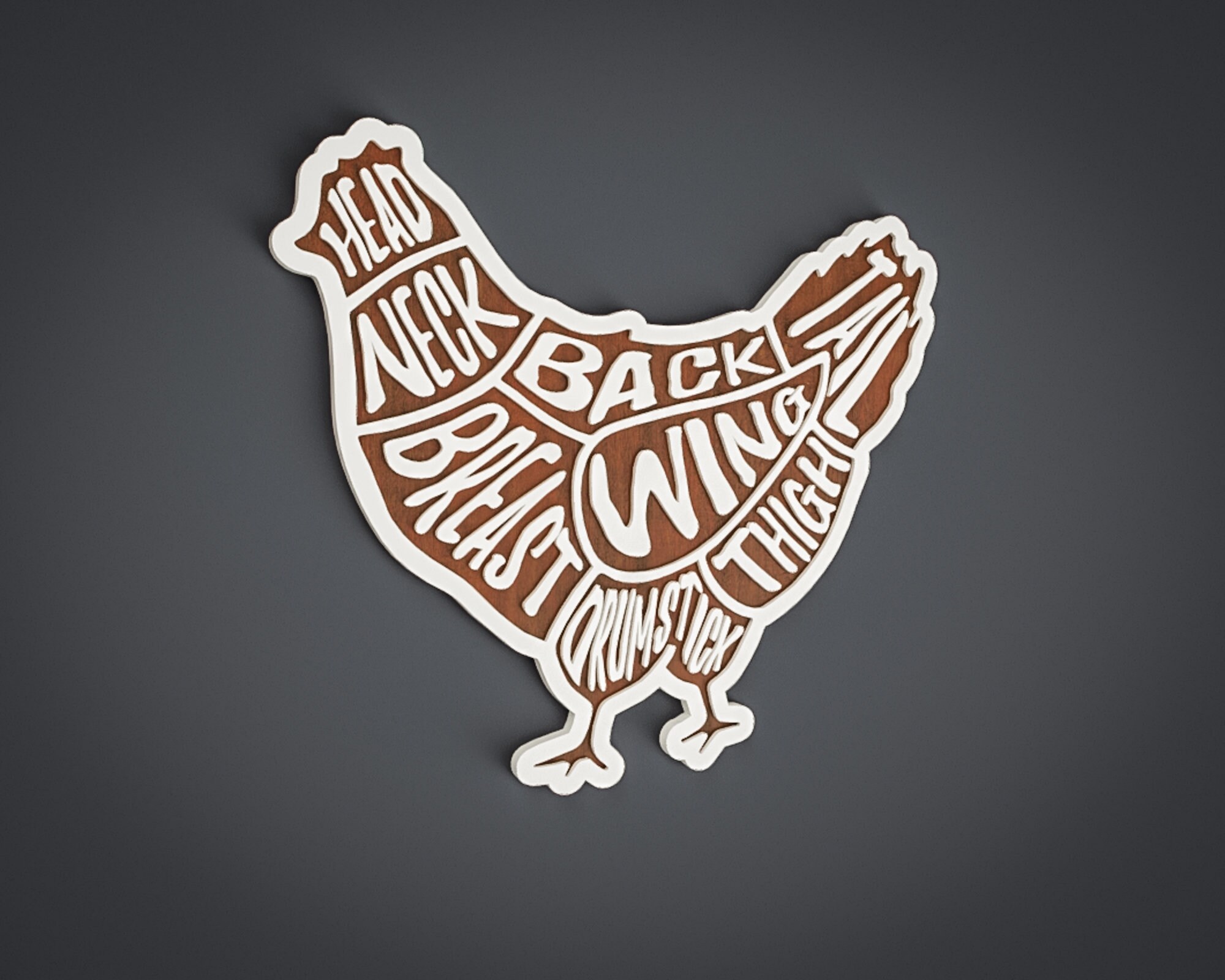 Chicken Anatomy Laser Cut File (svg, Ai, Dxf, Pdf) - Etsy UK