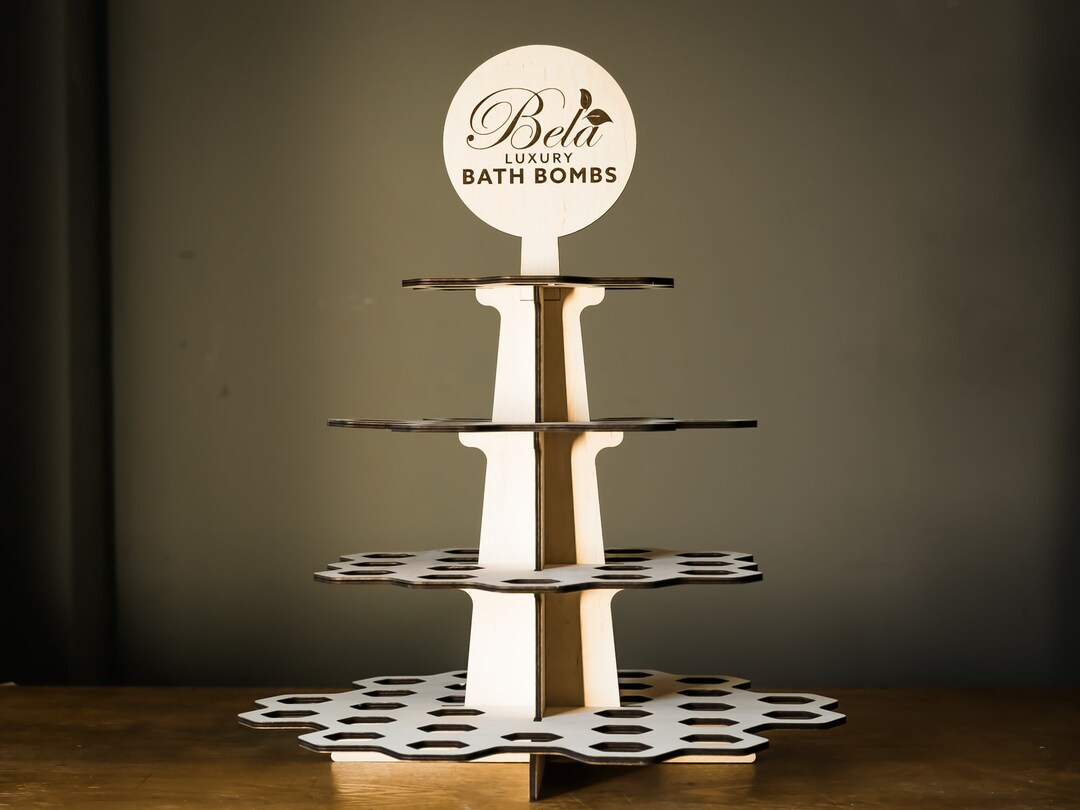 60 Bath Bombs Holder, Craft Show Display, Market Display, Wooden Craft ...