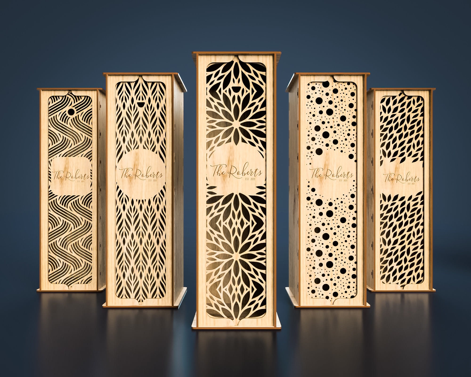 Wine Box Wine Crate Engraved Wine Box Custom Wine Box - Etsy