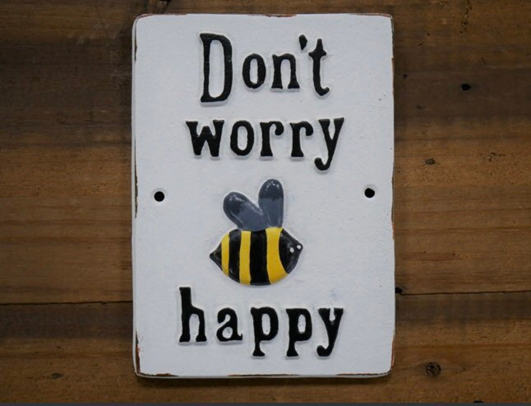 Dont Worry Be Happy Sign - Etsy UK