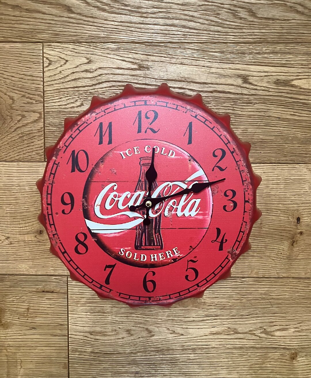 Coca Cola Bottle Top Sign Clock - Etsy