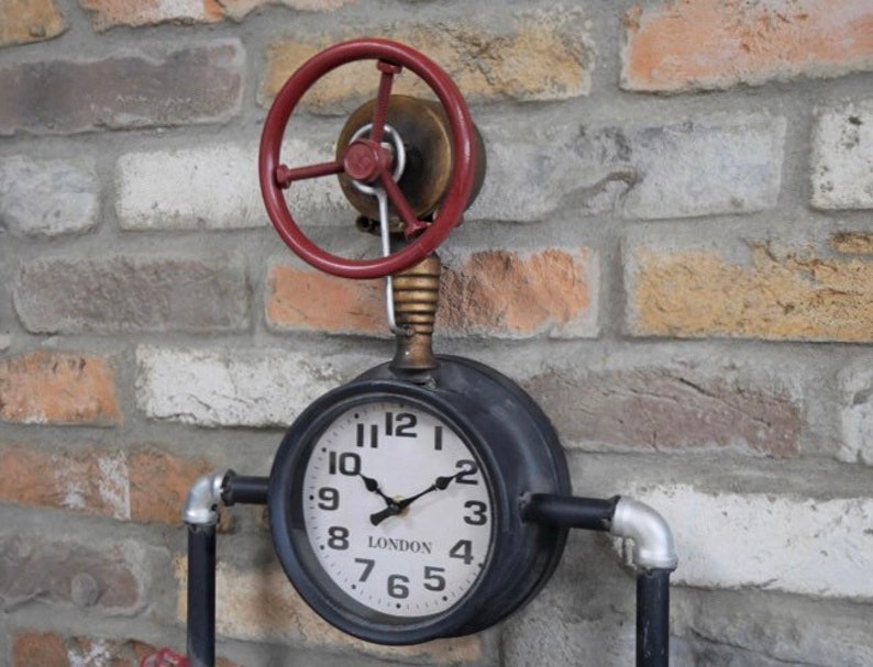 Huge Triple Pipe Clock | Etsy