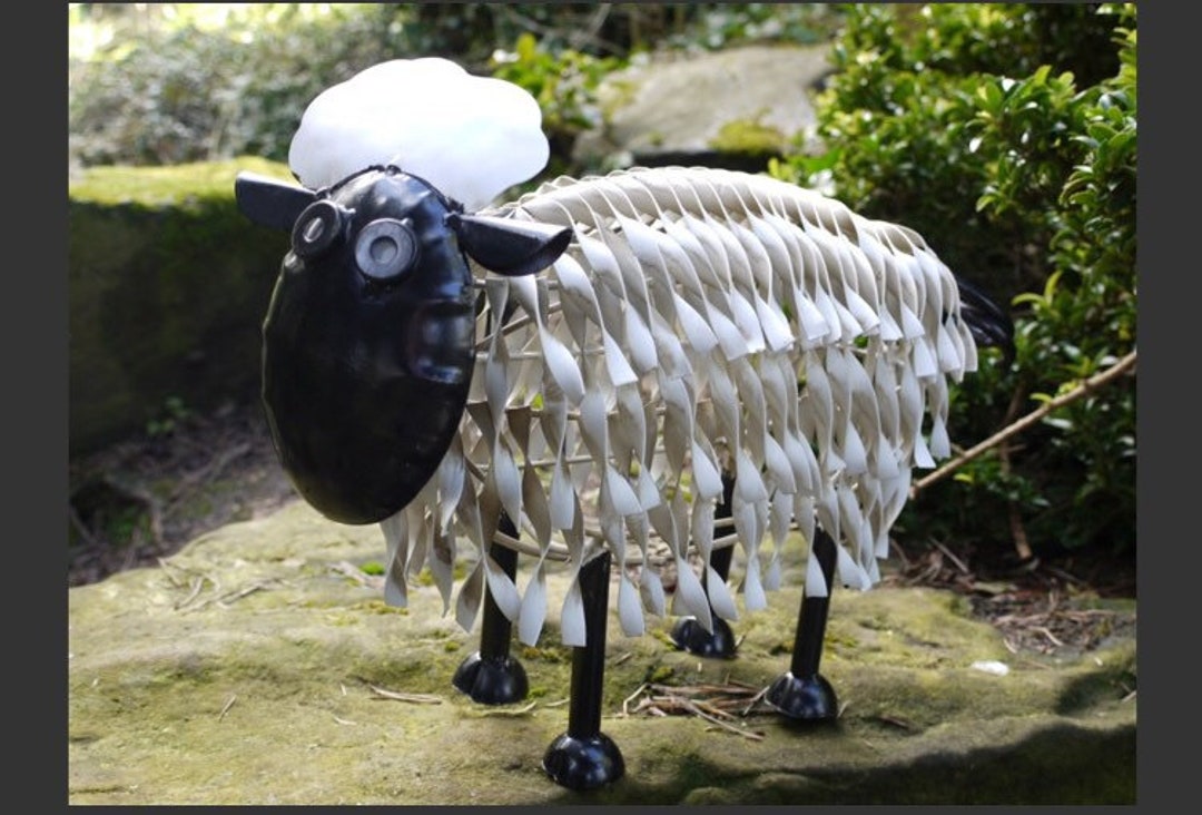 Metal Garden Sheep Feature - Etsy UK