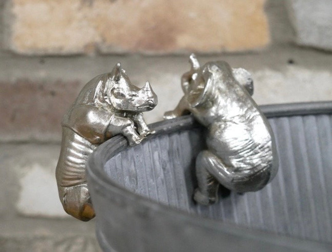 Elephant & Rhino Pot Hangers - Etsy