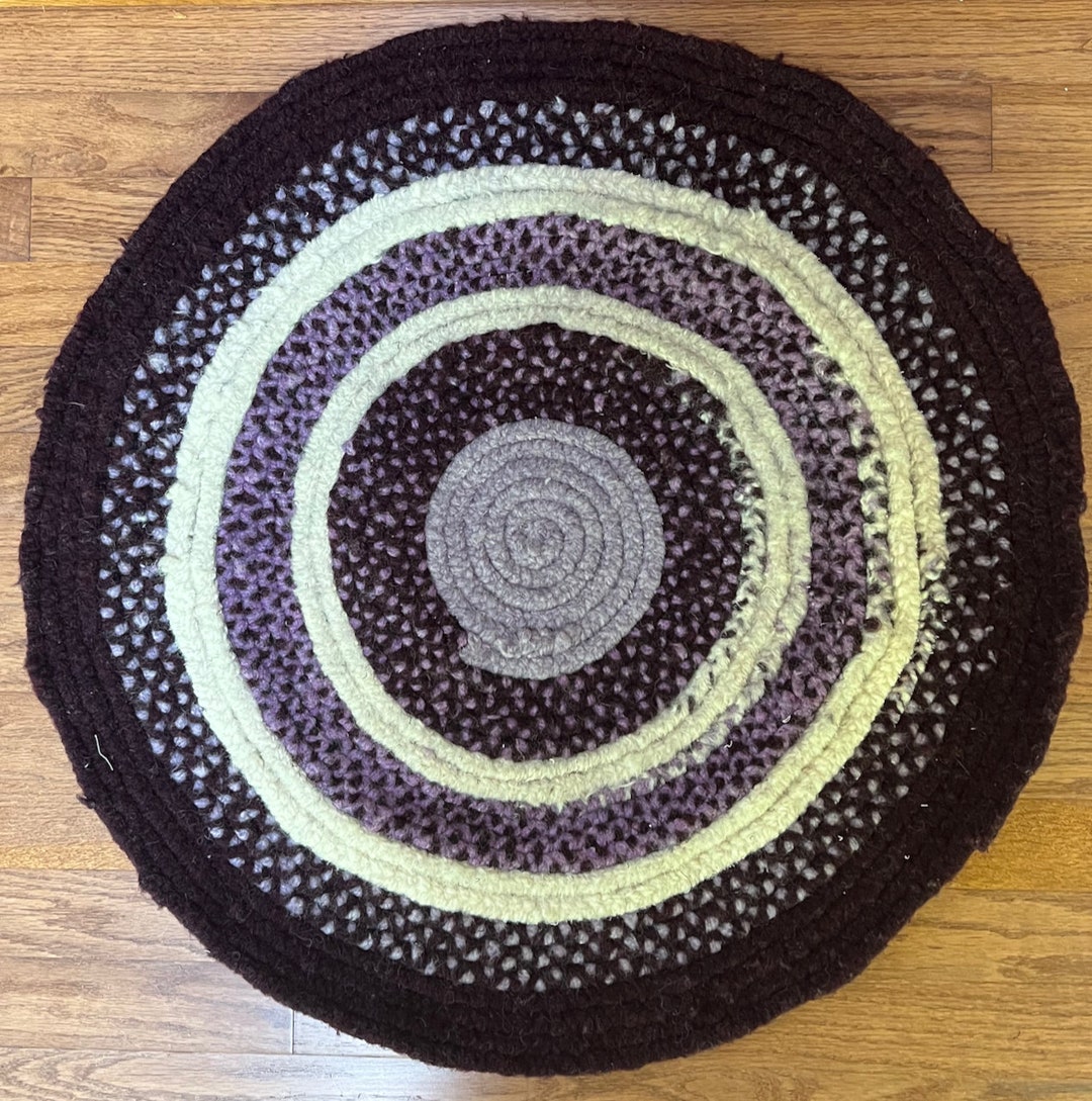 Shades of Purple Braided Rug - Etsy