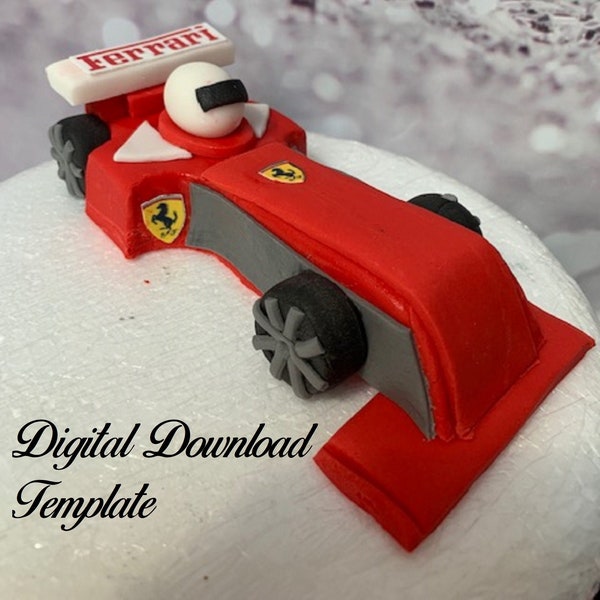 Ferrari F1 Cake Topper - Etsy