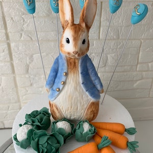 Large Peter Rabbit Edible Cake Topper Decoration. Just the Rabbit . - Etsy