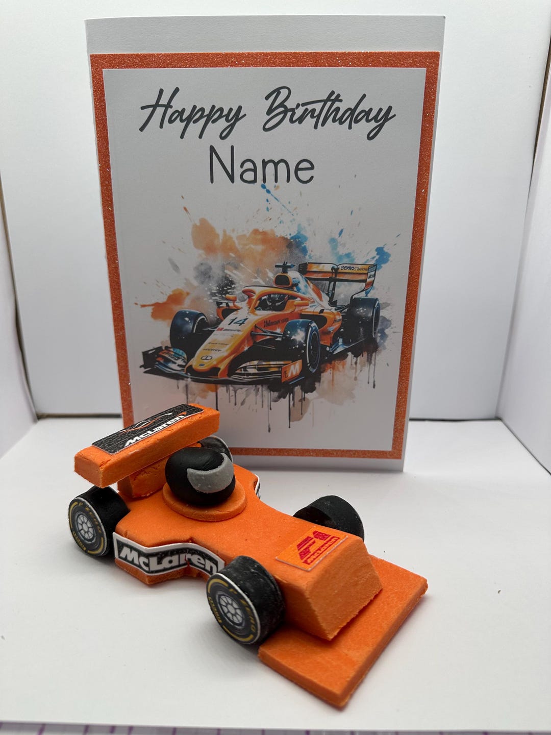 F1 Racing Car Mclaren Cake Topper for Cakes & Mclaren Personalised ...