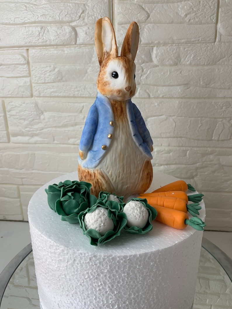 Large Peter Rabbit Edible Cake Topper Decoration. Just the Rabbit . - Etsy