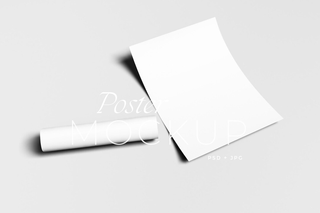 Rolled Paper Mockup, A4 Portrait PSD Smart Object, Digital Download - Etsy