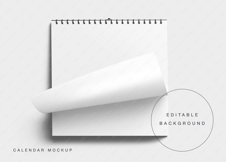 Square Calendar Mockup, Modern Office, White PSD (digital Download) - Etsy