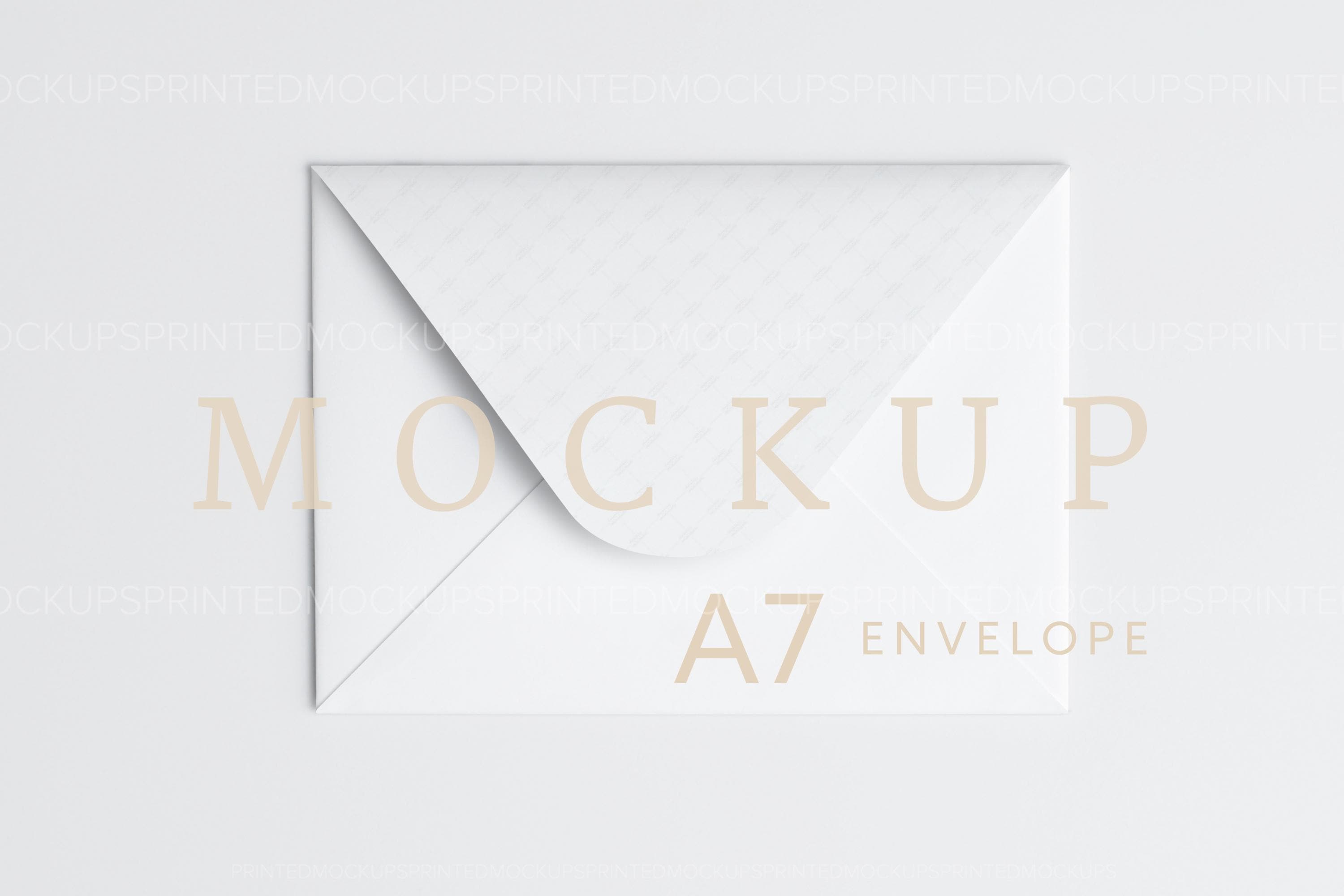Editable Envelope Mockup, A7 Envelope Address Mockup, Wedding Envelope ...