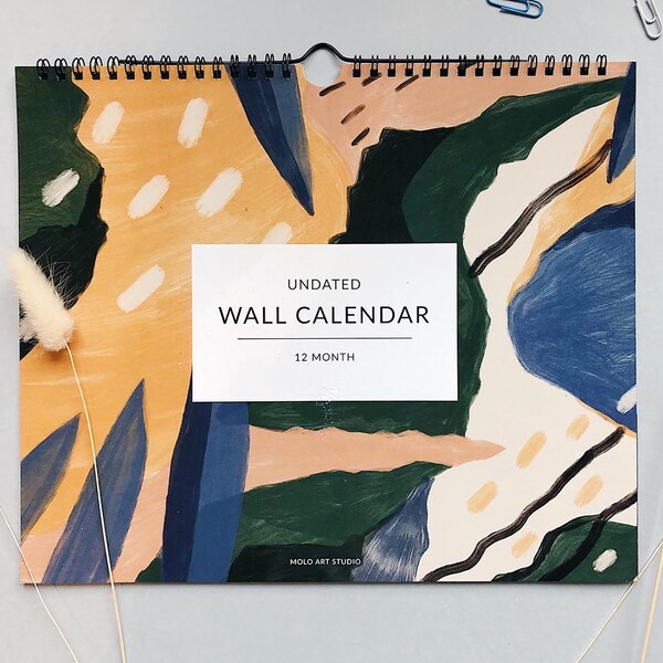 Undated Calendar - Etsy