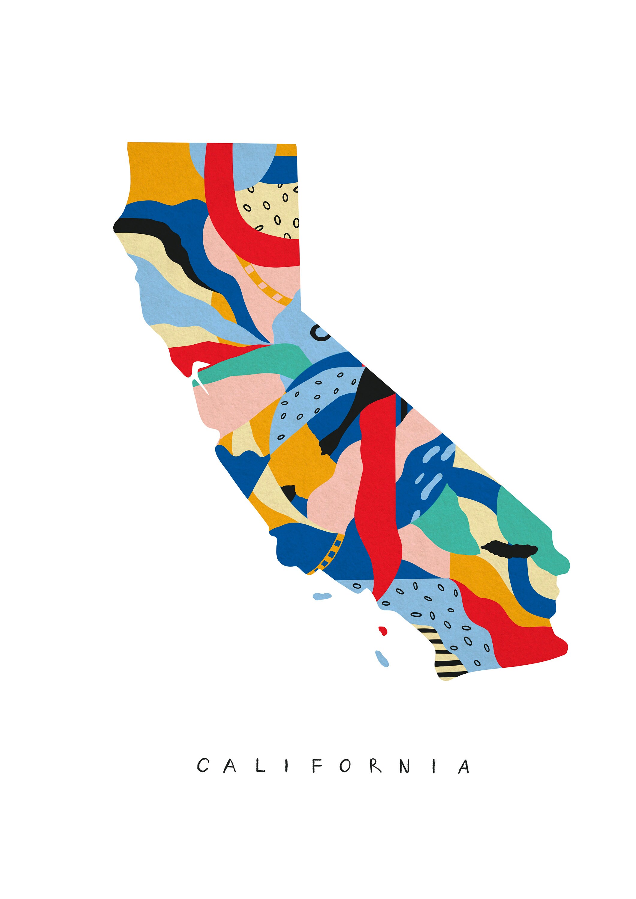 Custom Map Illustration Personalized Map Poster Personalized | Etsy