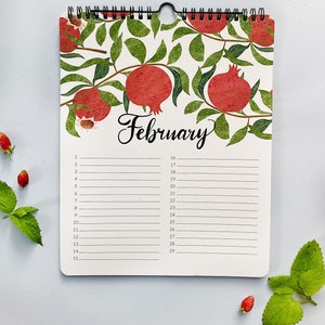 Fruit Perpetual Birthday Calendar, Perpetual Planner, Family Birthdays ...