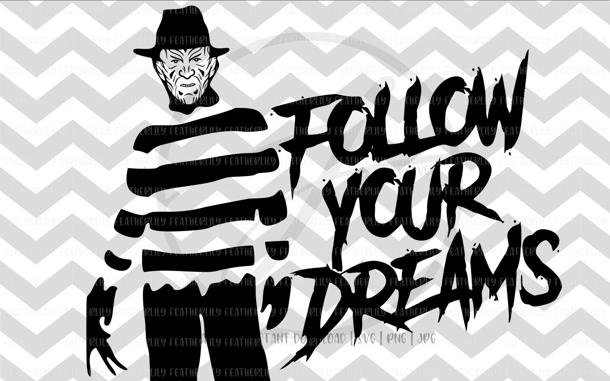 Freddy Krueger Glove Silhouette