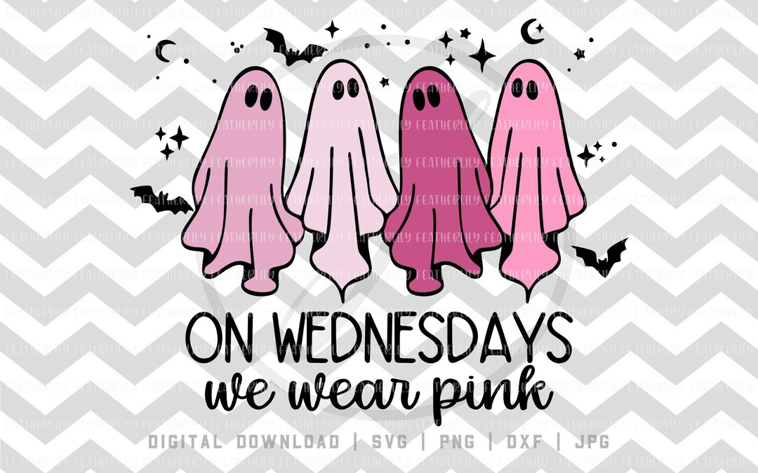 Wednesdays We Wear Pink Mean Girls Quote Ghosts Cute Fun SVG PNG ... Wednesdays We Wear Pink Mean Girls Quote Ghosts Cute Fun SVG PNG ...