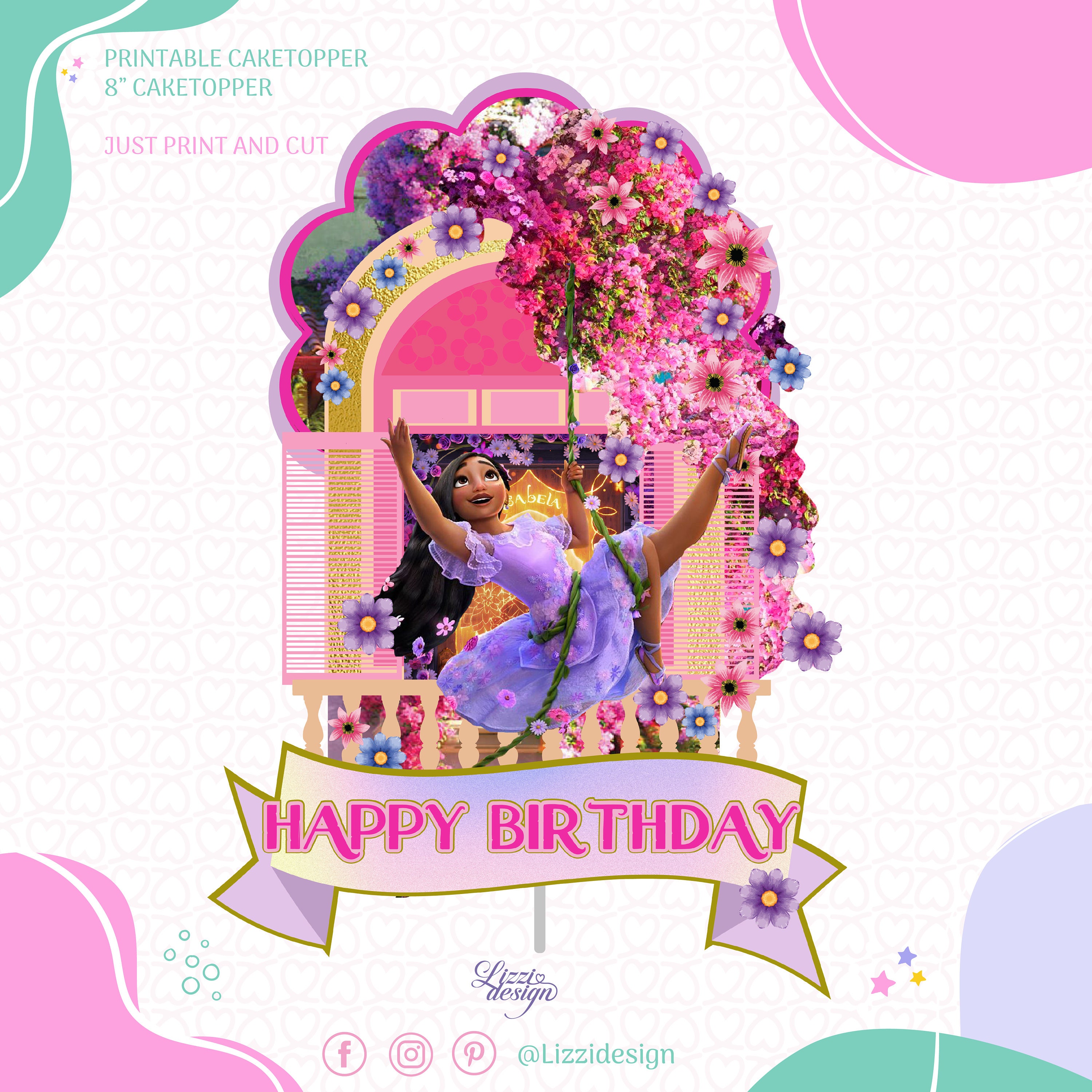 Caketopper Encanto Isabela/ Caketopper Imprimible/ Encanto - Etsy Singapore