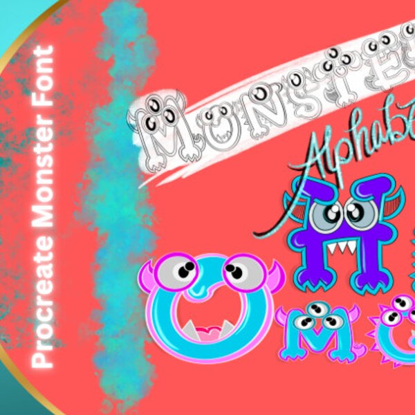 Monster Anime Alphabet - Etsy