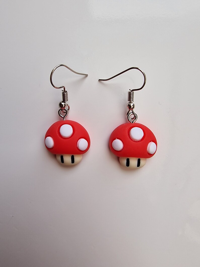 Seta Super Mario, seta grande roja y blanca de Mario / colgante y ...