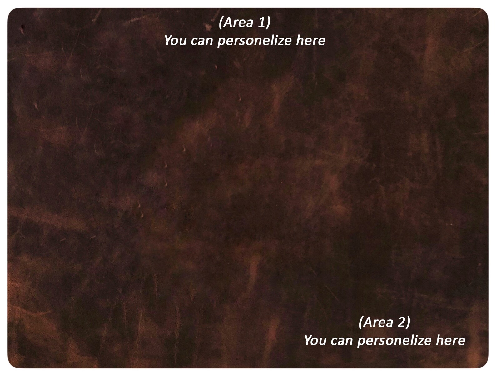 Personalized Genuine Leather Desk Mat Desk Blotter Desk - Etsy