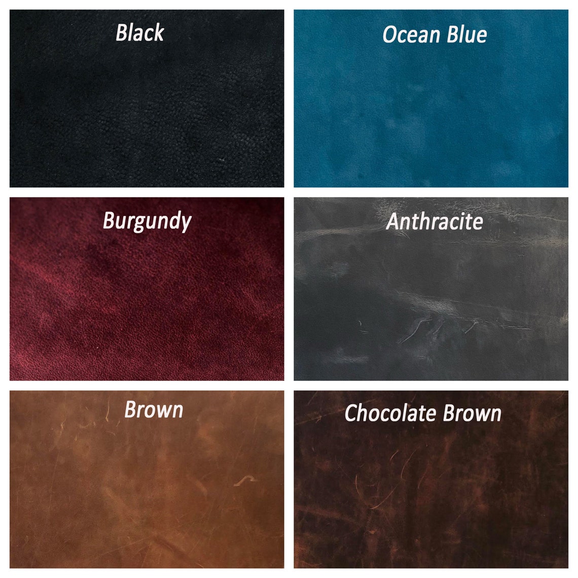 Personalized Genuine Leather Ocean Blue Desk Mat - Etsy